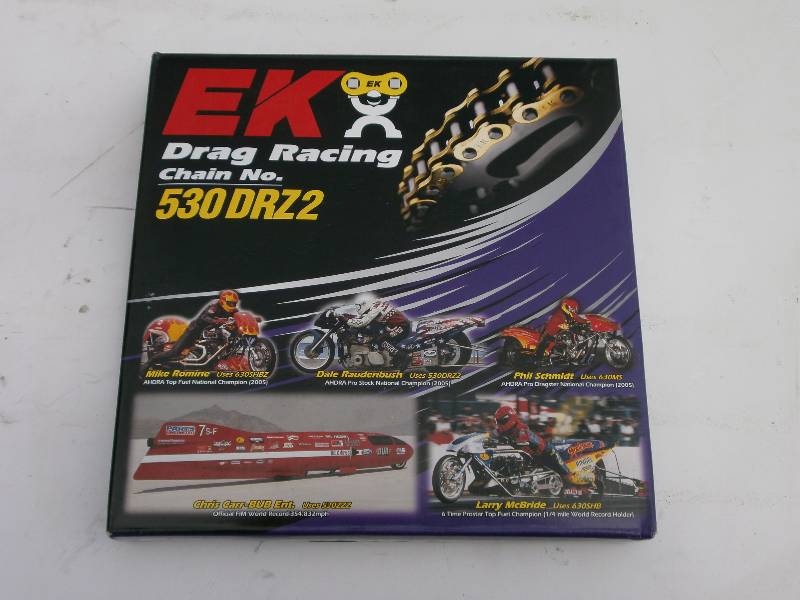 EK 530DRZ2 Drag Race Chain.150 Link. - Strongest 530 chain available ...