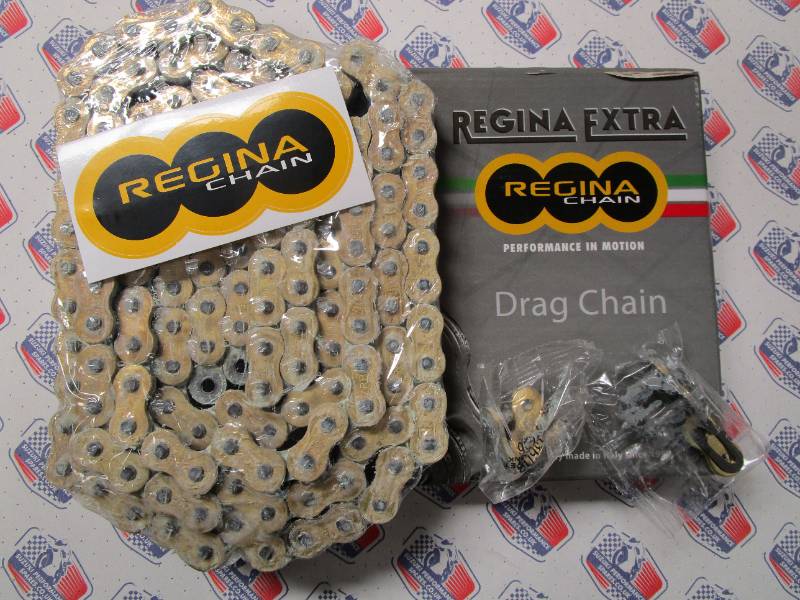 Kawasaki Regina Drag Race Chain - 530 x 160 Link Heavy Duty solid roll ...