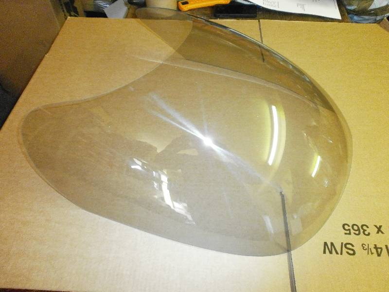 Rickman Long Sports Screen. Light Tint. - type 2/9 '8 hole' Screen bla ...